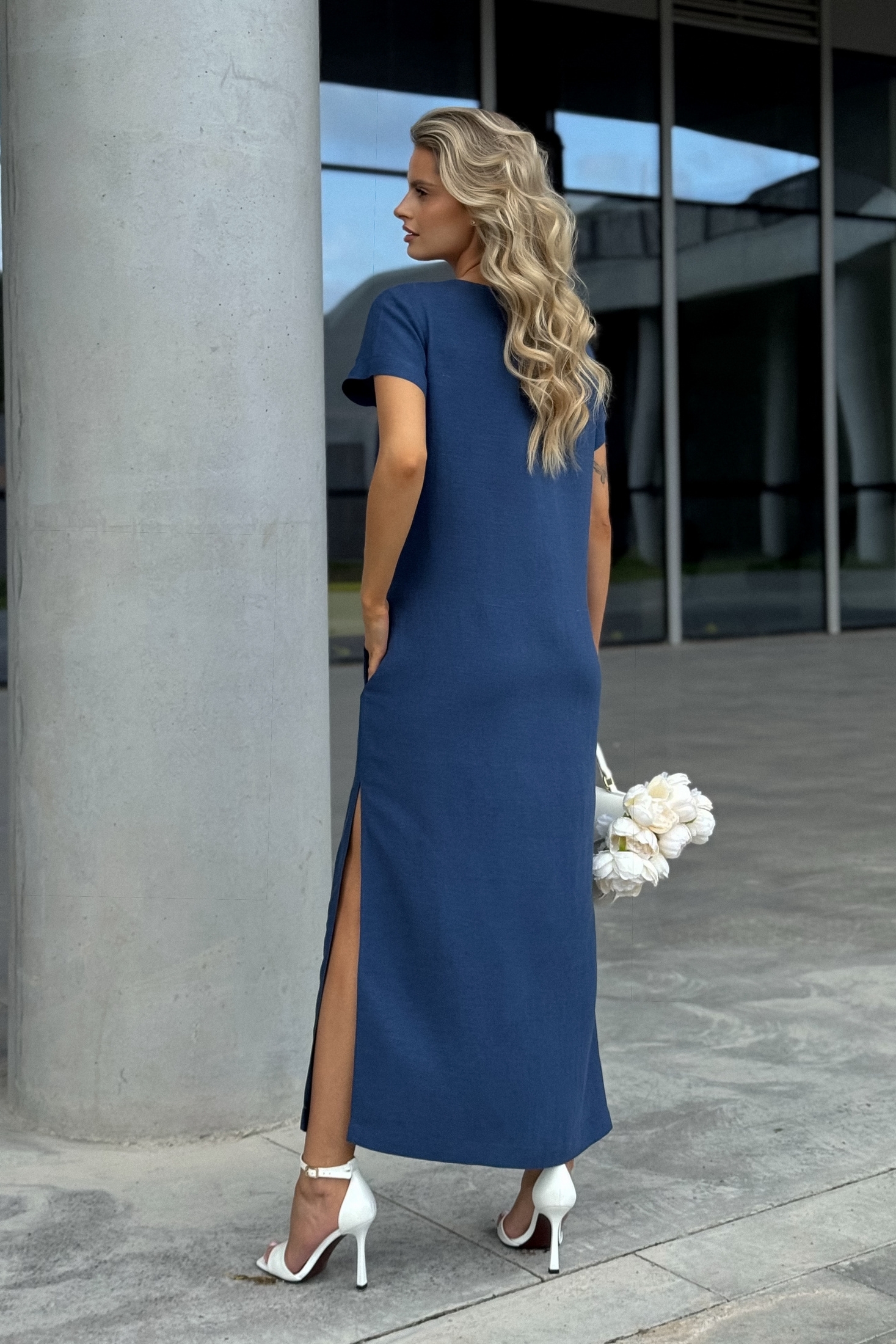 Платье 2100 синий DilanaVIP купить в интернет магазине | в наличии